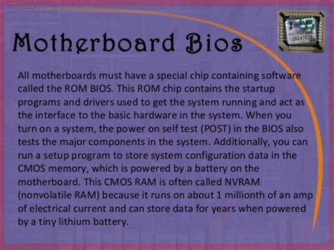 bios basic input output system