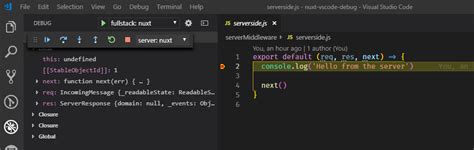 debugging nuxt js with vs code vue js developers medium