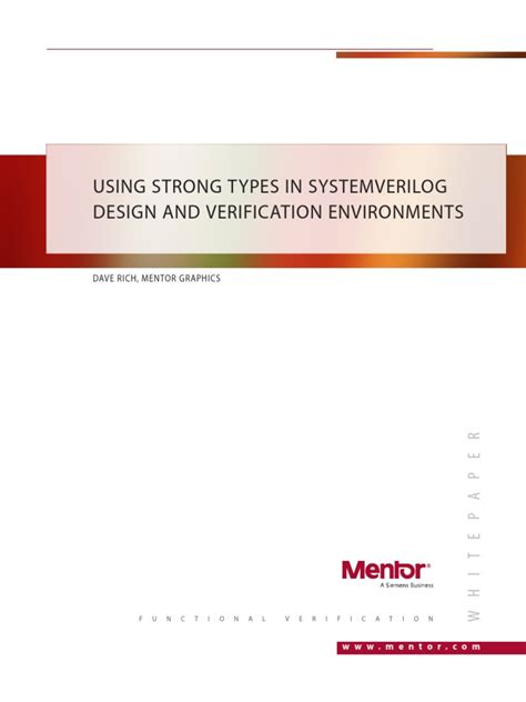 using strong types in systemverilog design and verification environments pdf class computer