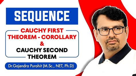 real analysis cauchy first theorem of sequence corollary short trick for limit youtube