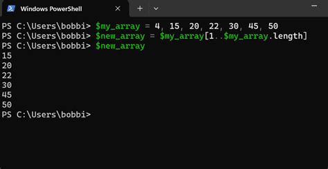 powershell how to remove first element from an array collecting wisdom