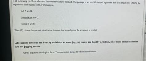 solved the following problem relates to the counterexample