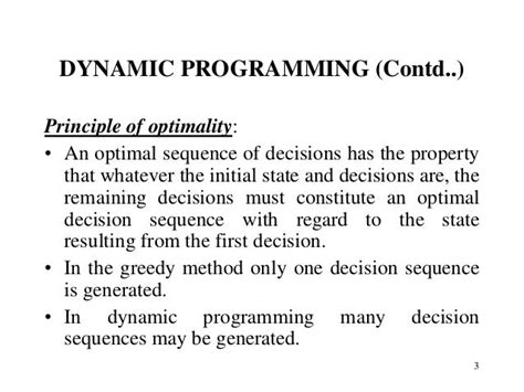 dynamic programming