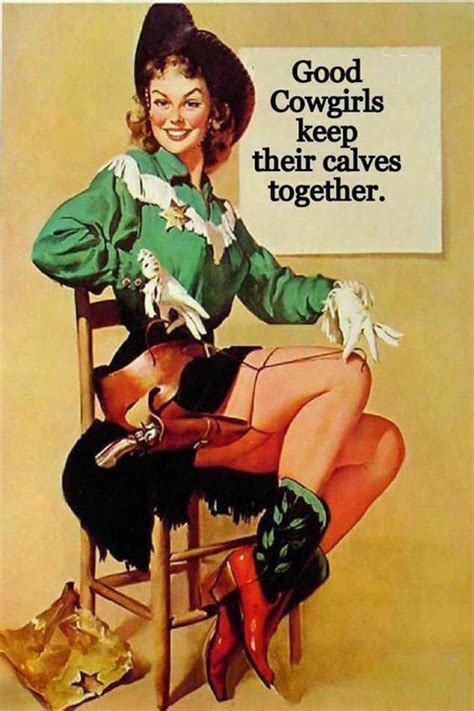 Good Cowgirls Sexy Pin Up Vintage Retro Metal Estaño Signo Etsy