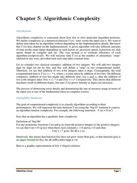 chapter 5 algorithmic complexity pdf time complexity computer programming