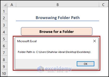 How To Browse For File Path Using Excel VBA 3 Methods