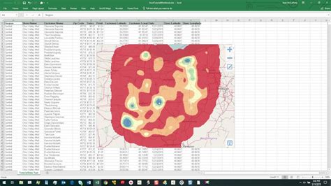 excel heat map creation youtube