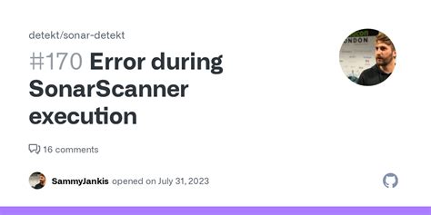 Error During SonarScanner Execution Issue 170 Detekt Sonar Detekt
