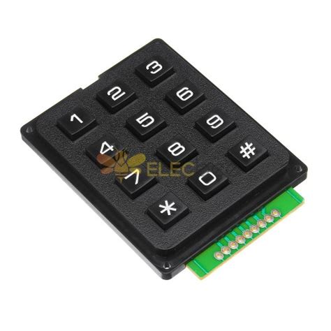 12 Key MCU Membrane Switch Keypad 4 X 3 Matrix Array Matrix Keyboard Module