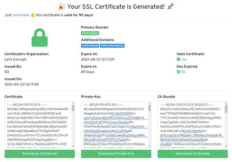 Generate Free Lets Encrypt Ssl Certificate Sslforweb