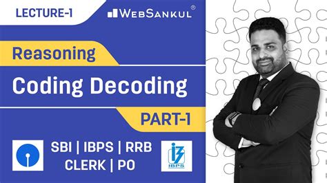 lecture 01 coding decoding part 01 reasoning sbi ibps rrb clerk po websankul