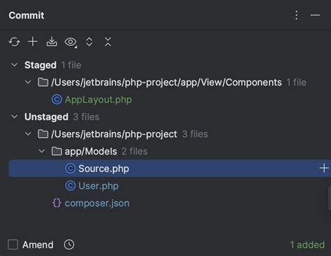 Commit And Push Changes To Git Repository PhpStorm Documentation