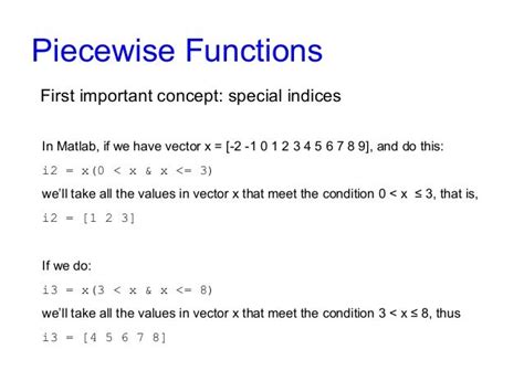 piecewise functions in matlab