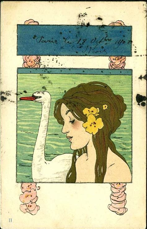 Leda And The Swan Raphael Kirchner