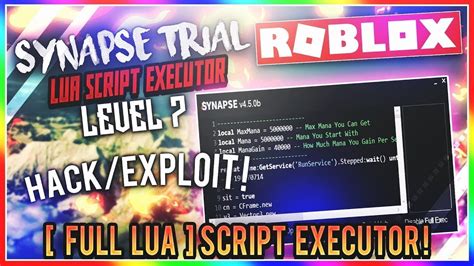 NEW ROBLOX EXPLOIT SYNAPSE FREE POWERFULL LIMITED LUA EXECUTOR