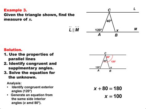 math example solving equations solving equations using triangle properties example 3 media4math