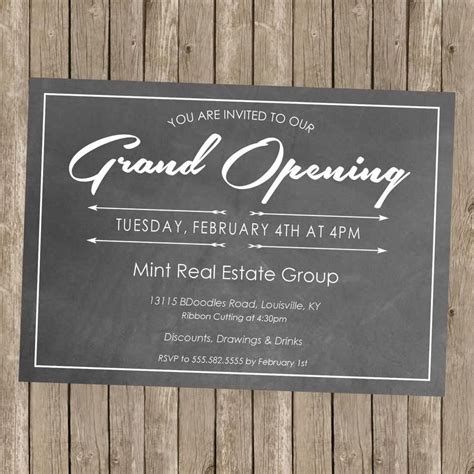 Printable Grand Opening Or Open House Invitations Etsy Open House Invitation Grand Opening