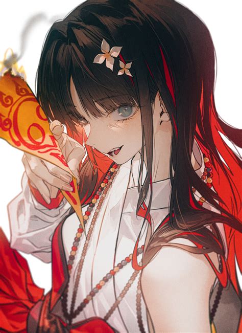 Wallpaper Anime Girls Wanke Long Hair Black Hair Artwork Digital Art Illustration