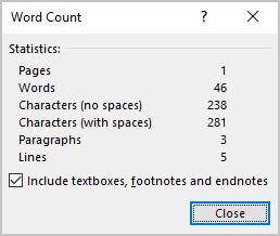 How To Count Number Of Characters Words And Sentences For Page Or