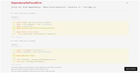 React Vertical Stepper Examples CodeSandbox