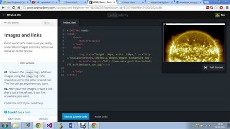 codecademy html basics 12 14 youtube