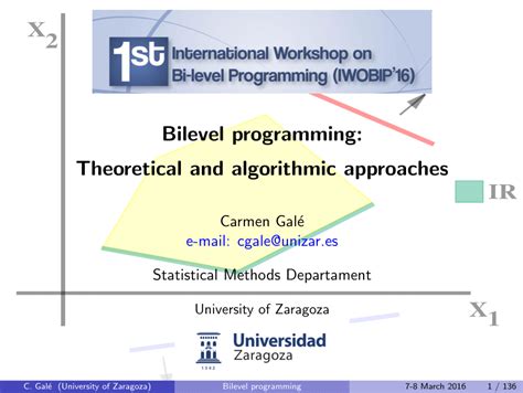 pdf bilevel programming theoretical and algorithmic approaches