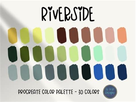 Riverside Procreate Color Palette Graphic By Ssandcodesigns Creative