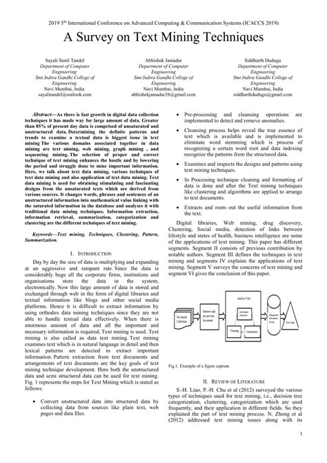 pdf a survey on text mining techniques