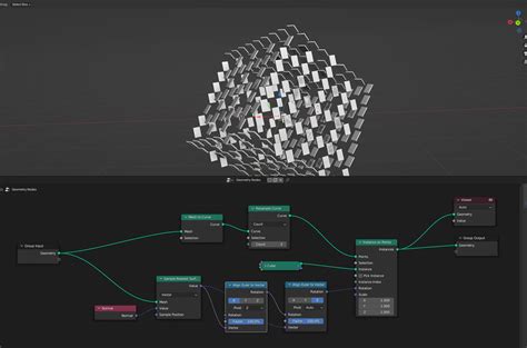 Geometry Nodes How To Simulate Rotation Achieved With Distribute