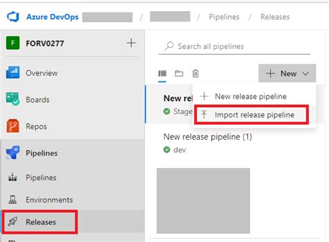 Cannot Find An Option To Import A Release Pipeline Under Azure DevOps
