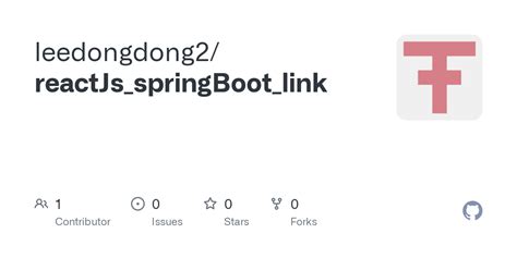 github leedongdong2 reactjs springboot link
