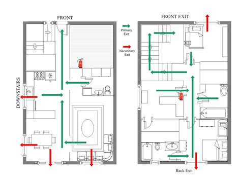 Fire Escape Plan Templates EdrawMax Free Editable