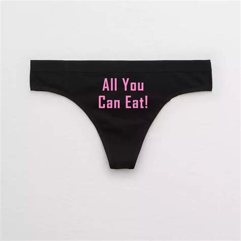 All You Can Eat Slut Thong Kinky Bdsm Cum Slut Panties Etsy
