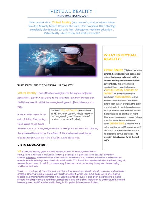 WHAT IS Virtual Reality VIRTUAL REALITY