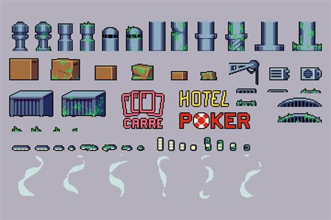Basement 2D Tileset By Free Game Assets GUI Sprite Tilesets