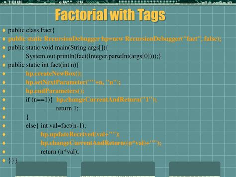 PPT The Visual Debugger For Recursive Functions PowerPoint