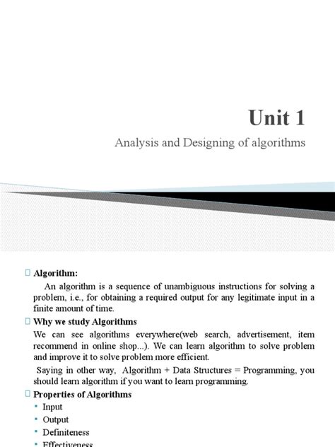 ada unit 1 pdf algorithms computer programming