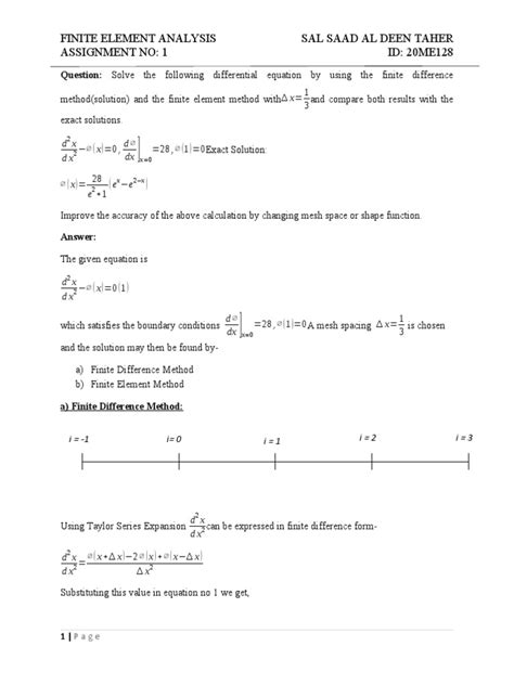 finite element method pdf finite difference finite element method