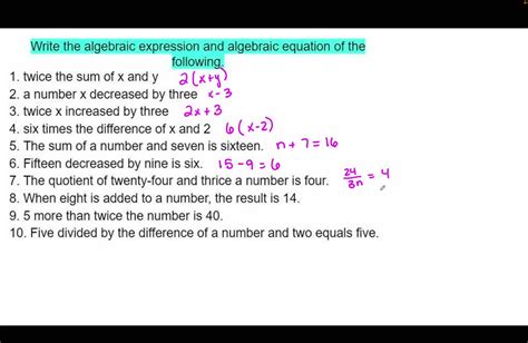 solved si alguien me ayudara gracias 3 lenguaje algebraico coloca frente cada enunciado la