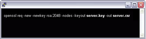 Apache CSR SSL Installation OpenSSL