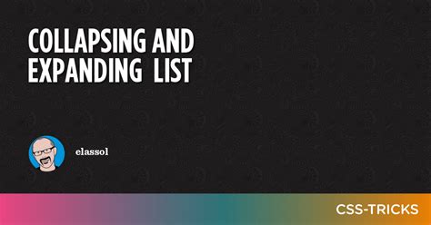 collapsing and expanding list css tricks css tricks