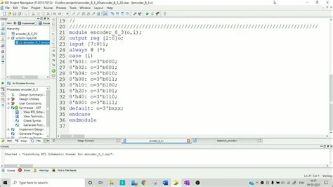 tutorial 25 verilog code of 8 to 3 encoder vlsi verilog youtube