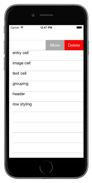 Xamarin Forms Custom Context Actions On IOS