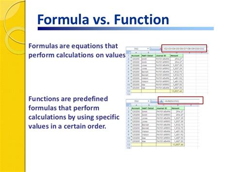excel functions formulas