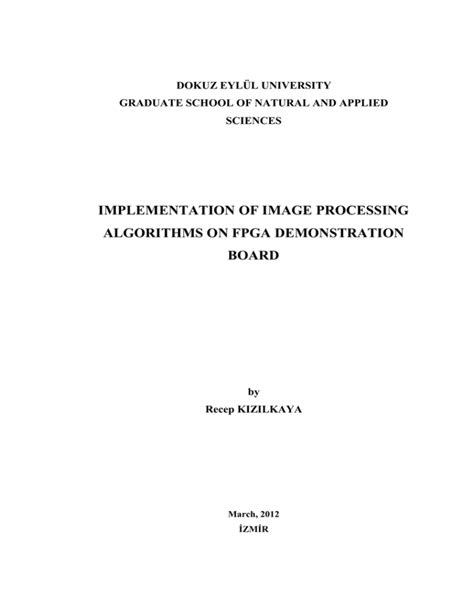 implementation of image processing algorithms on fpga