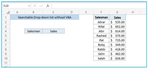 How To Create Searchable Drop Down List In Excel