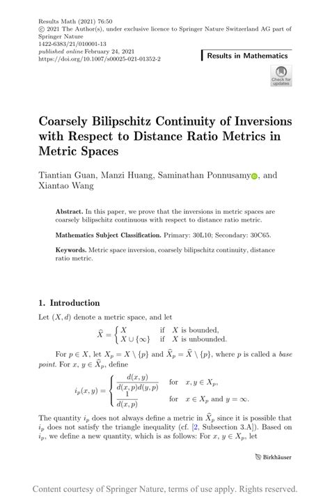 coarsely bilipschitz continuity of inversions with respect to distance ratio metrics in metric