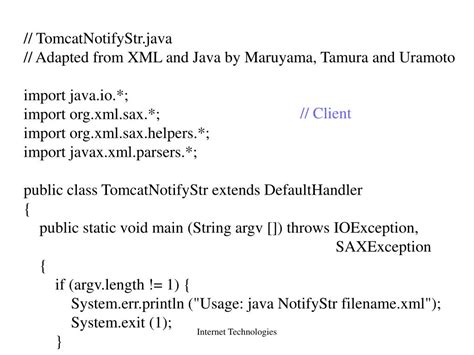 ppt java and xml dom and sax powerpoint presentation free download id 766398