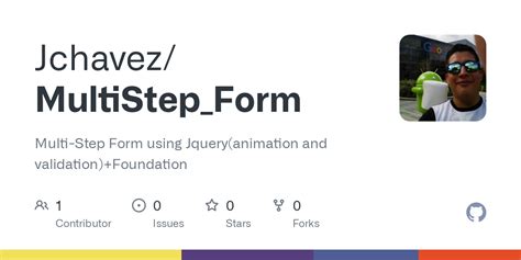 GitHub Jchavez MultiStep Form Multi Step Form Using Jquery Animation