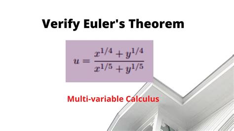 verify euler s theorem on homogeneous function u x 1 4 y 1 4 x 1 5 y 1 5 youtube